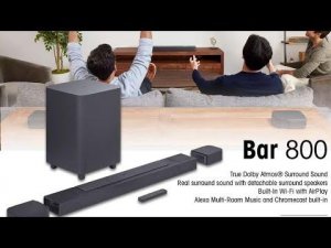 JBL Bar 800 7.1 (5.1.2) Channel Wireless Soundbar True Dolby Atmos 3D Surround Sound Unboxing test