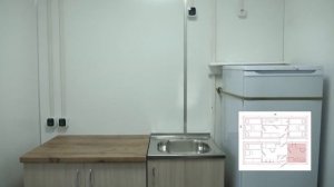 Медпункт от ГК "Подрядчик" из 2х спаренных модулей на базе тракторного шаcси