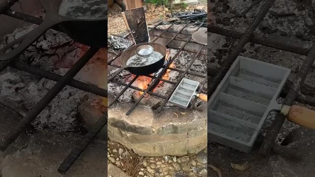 Casting lead ingots from range scrap #shooting #reloading #guns ...