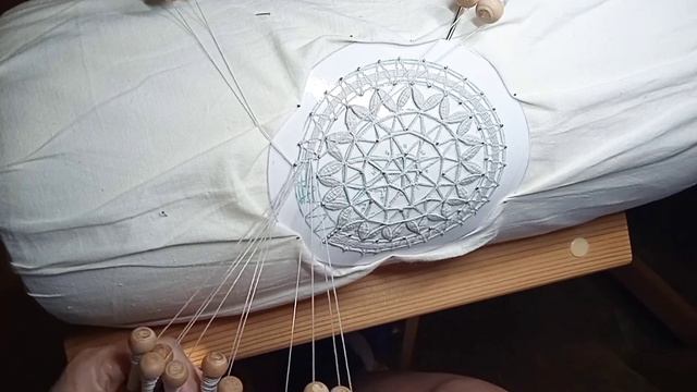 Коклюшки. Полотнянка, зашивка и готовое изделие.