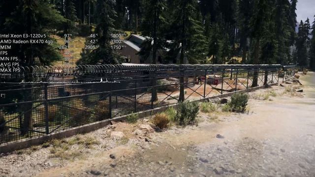 Xeon E3-1220V5 + RX470 4GB (Far Cry 5 1080p)