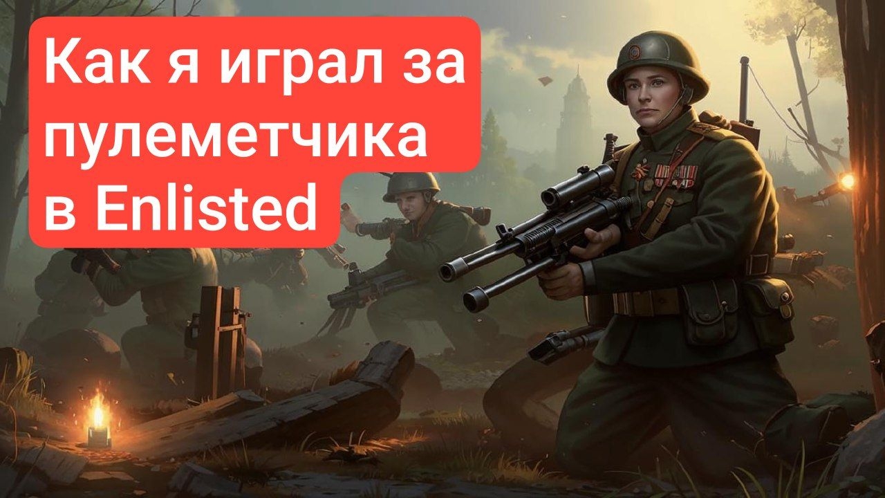 Как я играл за пулеметчика в Enlisted. Часть 1.