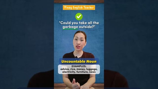 Avoid this grammar mistake! || Uncountable nouns #shortsfeed
