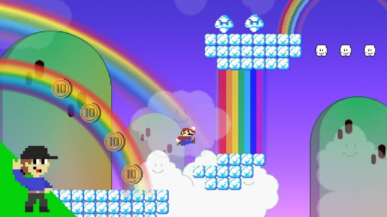 Повышение уровня: приключении Mario "Радужные облака"!