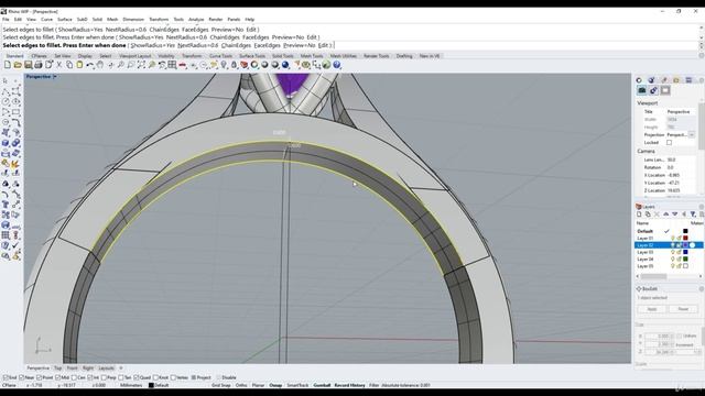 17 - Creating an upsweptcathedral shank