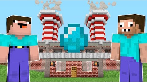 НУБ И ПРО ОТКРЫЛИ ЗАВОД АЛМАЗОВ В МАЙНКРАФТ ! НУБИК И ТРОЛЛИНГ ЛОВУШКА В MINECRAFT