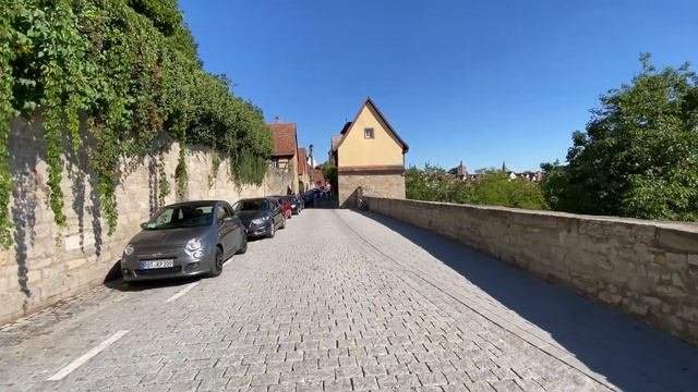 Романтическая дорога Обязательно посетите Город, Ротенбург-на-Таубере, Германия в 4K