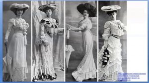 АК ЖЕНСКИЕ МОДЫ 1900 - 1914 годы