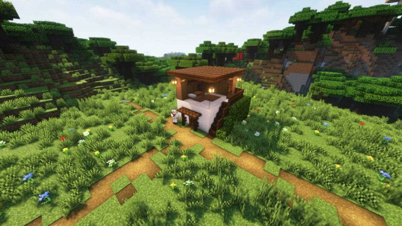 СТАРТОВЫЙ ДОМ ХАЙ-ТЕК #2faced #twofaced #двуликий  #minecraft #майнкрафт (ФУЛЛ)