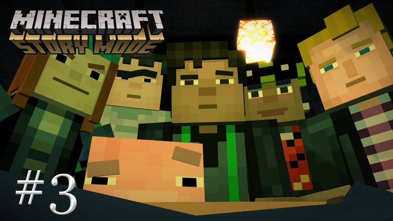 Ужасный монстр Minecraft Story Mode (серия 3)