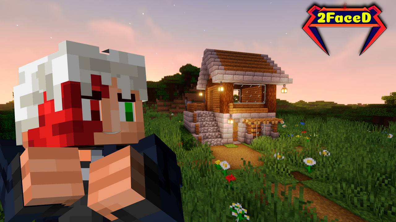СТАРТОВЫЙ ДОМ #2faced #twofaced #двуликий  #minecraft #майнкрафт (ФУЛЛ)