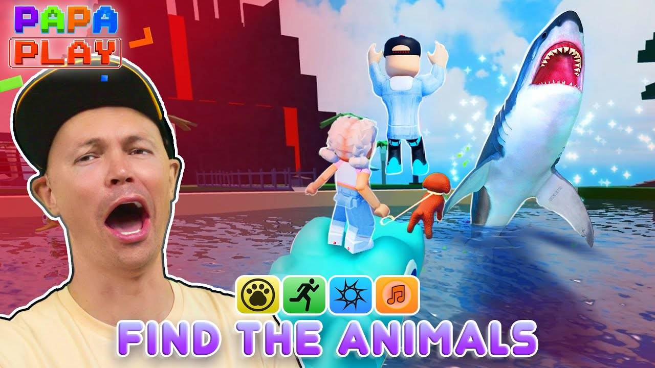Нашел Мегалодона в Find The Animals (перезалив с Papa Play)