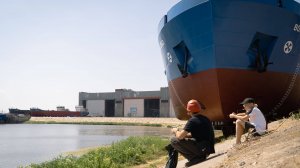 Спуск на воду танкера-химовоза проекта RST 25/7 "Волготранс-2502". Заказчик - ООО "ВОЛГОТРАНС"
