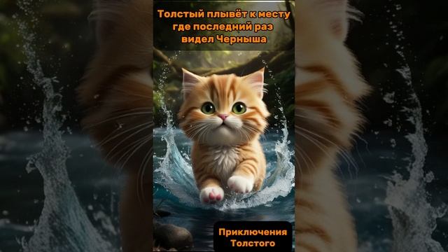 Рыжий котёнок по имени Толстый и спасение Черныша
