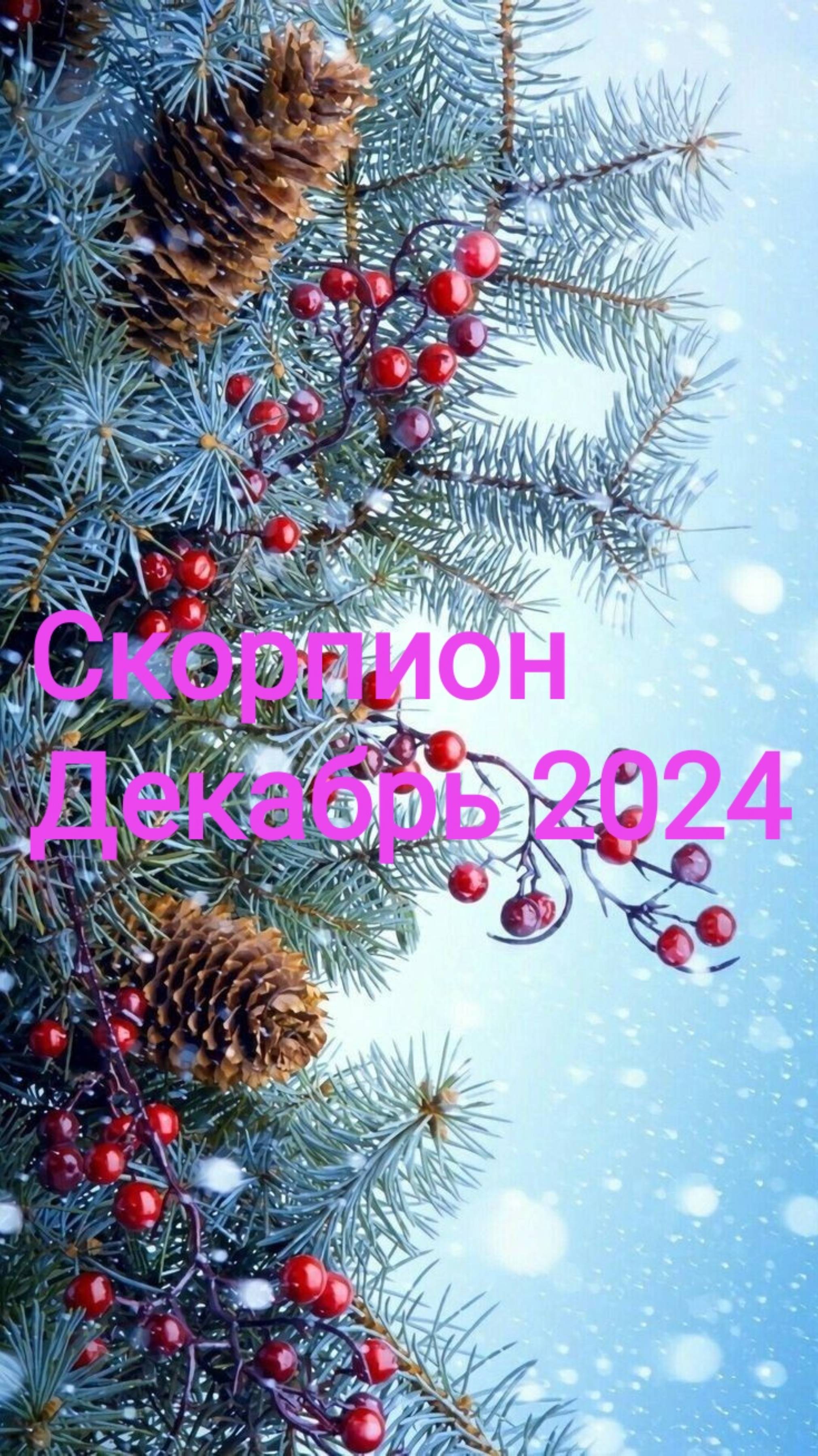 Таро расклад. Скорпион. Декабрь 2024. 🌟✨💫