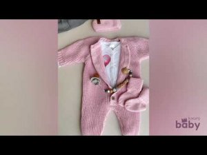 Детский вязанный комбинезон Luxury Baby