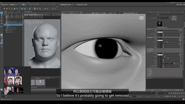 3.Modelling -More Sculpting + Eye Fitting