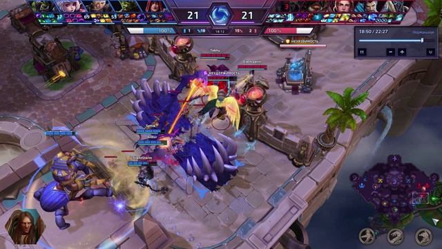 【Heroes of the storm】Андуин вытягивает Артаса