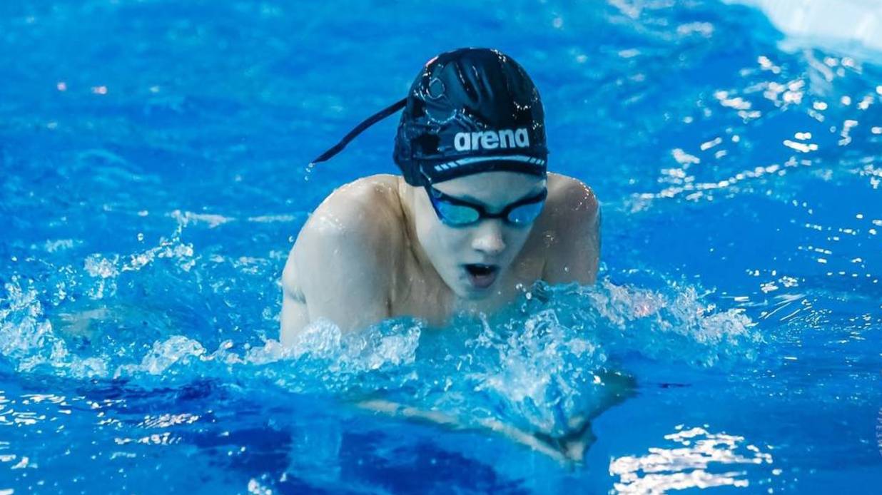 ТЫЧИНА Артем (2011г.р.), 100 брасс (25). СШ Кронштадтского р-на (4 дорожка) 01:19.48