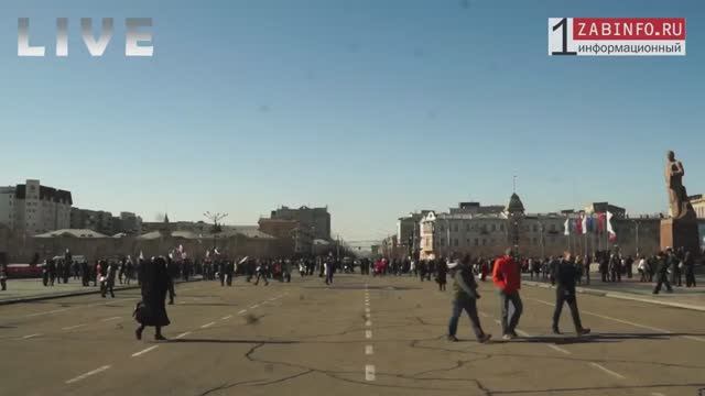 Репортаж выступление ГУК "Забайкальские казаки" на концерте Крым наш ! 2016г