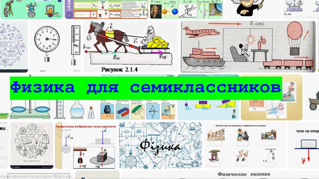 Задачи на вычисление силы тяжести. Класс 7