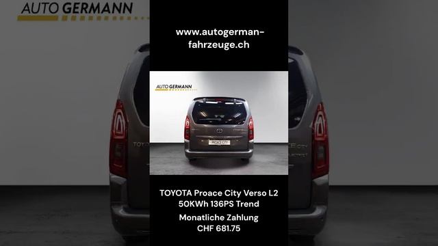 TOYOTA Proace City Verso L2 50KWh 136HP Trend