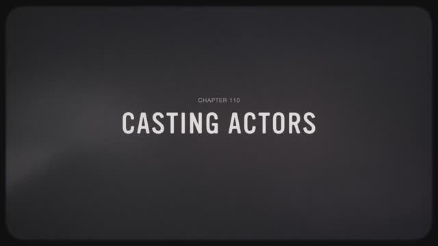 10 - Casting Actors