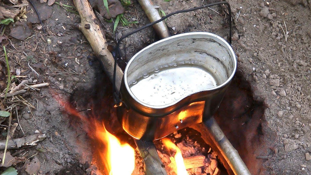 Костер разведчика ножом и руками | Секреты войсковой разведки СССР