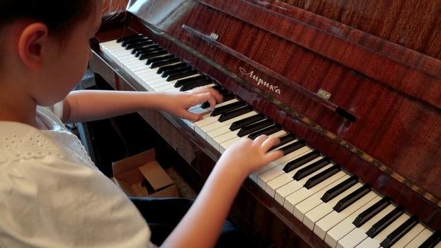 Гамма "Ля мажор" и 50 этюд К. Черни / Технический зачет по фортепиано, 4 класс, хоровое отделение