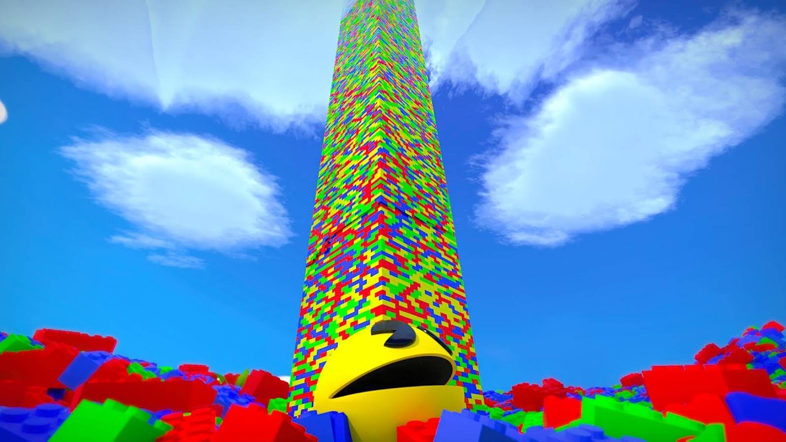 🚧👷 Pacman Vs 🧱 Lego башня