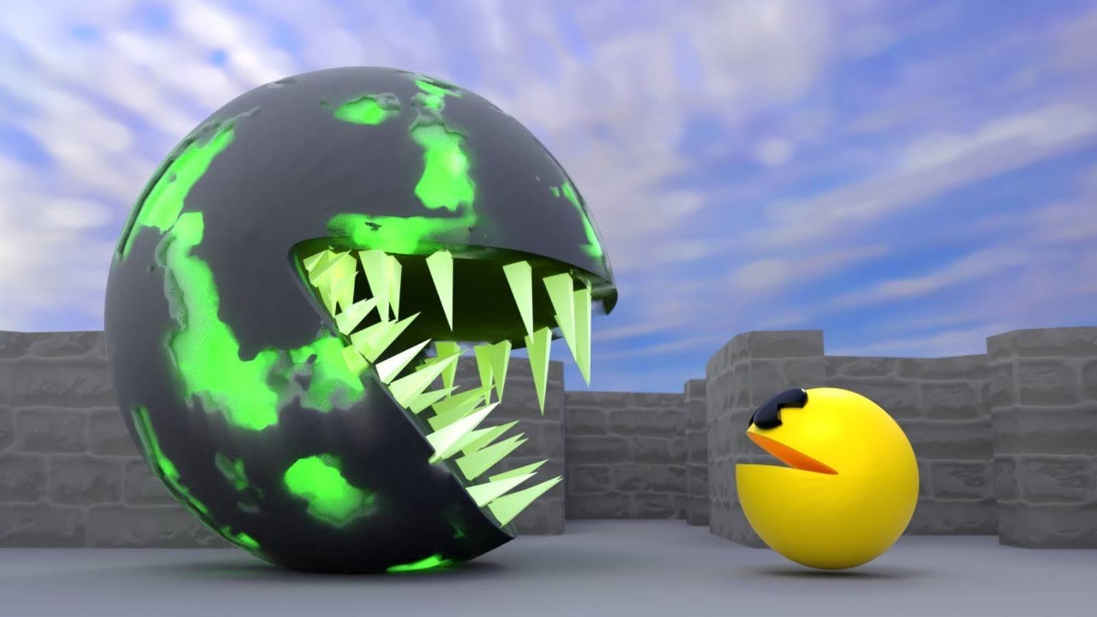 Pacman Vs Токсичный Монстр