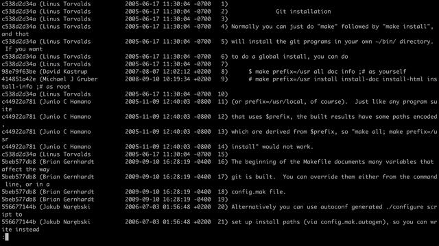 6.6 Git – Просмотр – Кто написал эту строку？ git blame