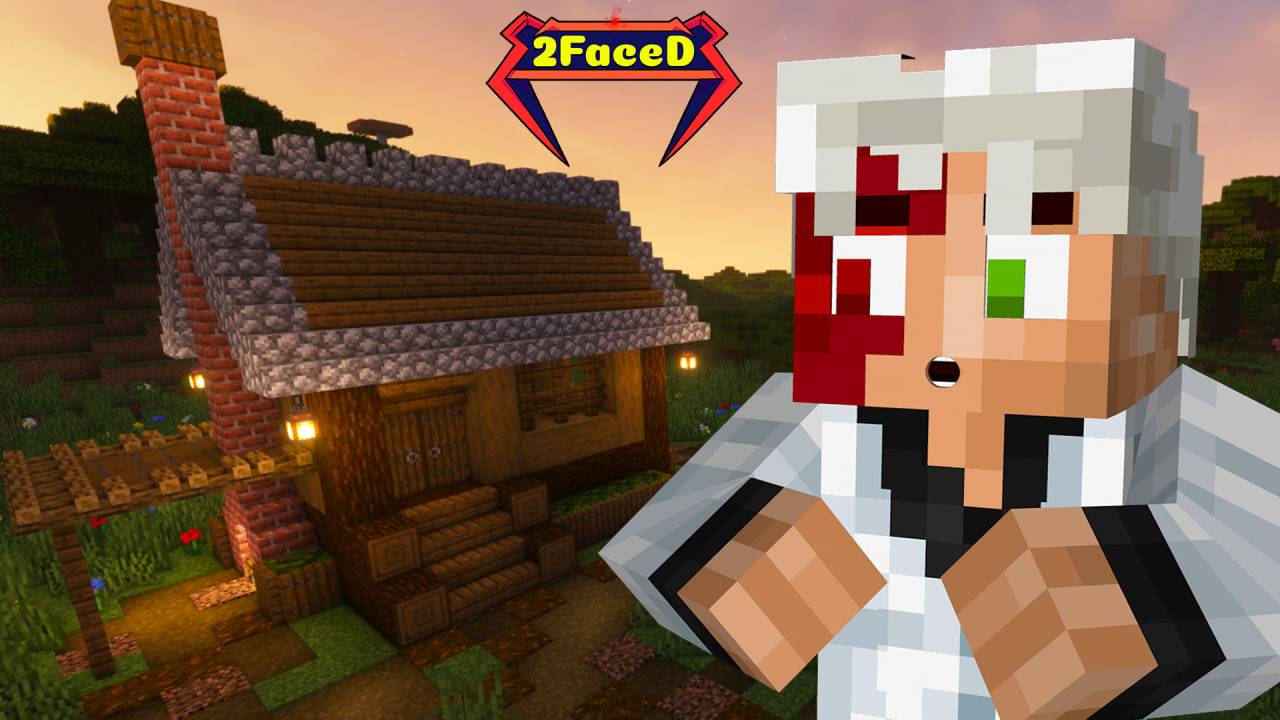 ДОМ ДЛЯ ВЫЖИВАНИЯ #2faced #twofaced #двуликий  #minecraft #майнкрафт (ФУЛЛ)
