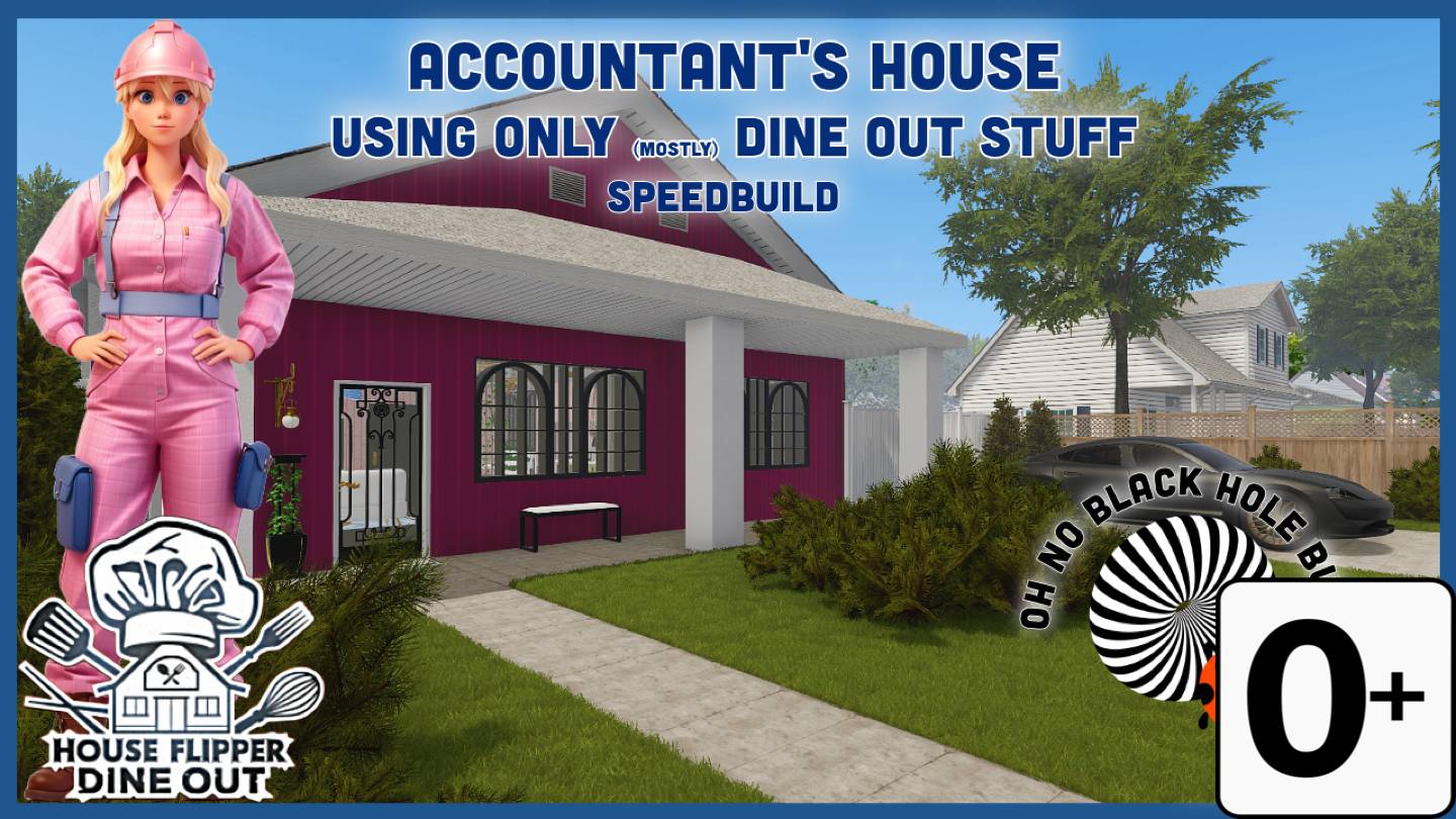 Хаус Флиппер - Английский - House Flipper - Accountants House, Using Only Dine Out Stuff-Speedbuild
