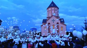 Память о Геноцид Армян,🇦🇲🙏 выпустили тысячи белых шаров символизирующий души погибших, Красноярск
