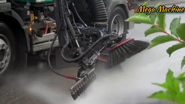 Most Satisfying Modern Technology Street Sweeper Machine Fastest Road ...