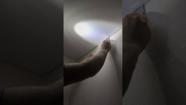 Монтаж натяжных потолков в темноте 👀 Готовый результат в конце видео!