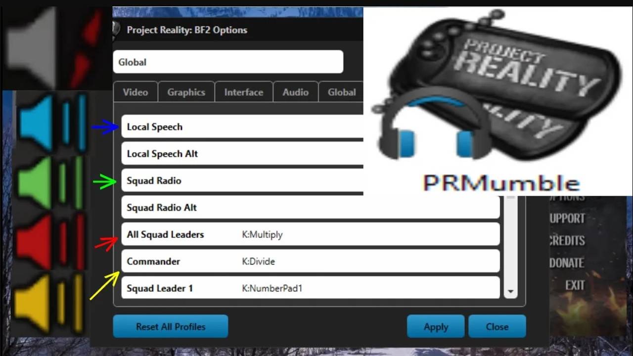 Решения проблем звука и кнопок PRMumble в игре Project Reality