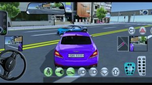 taking Chevrolet Camaro convertible car in 3d driving class