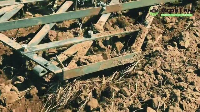 Работа зубовой бороны БТЗ-26  STELLAR (борона тяжелая зубовая "СТЕЛЛАР")