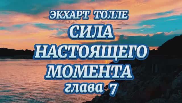 ЭКХАРТ ТОЛЛЕ. СИЛА МОМЕНТА СЕЙЧАС.глава 7 (аудиокнига)