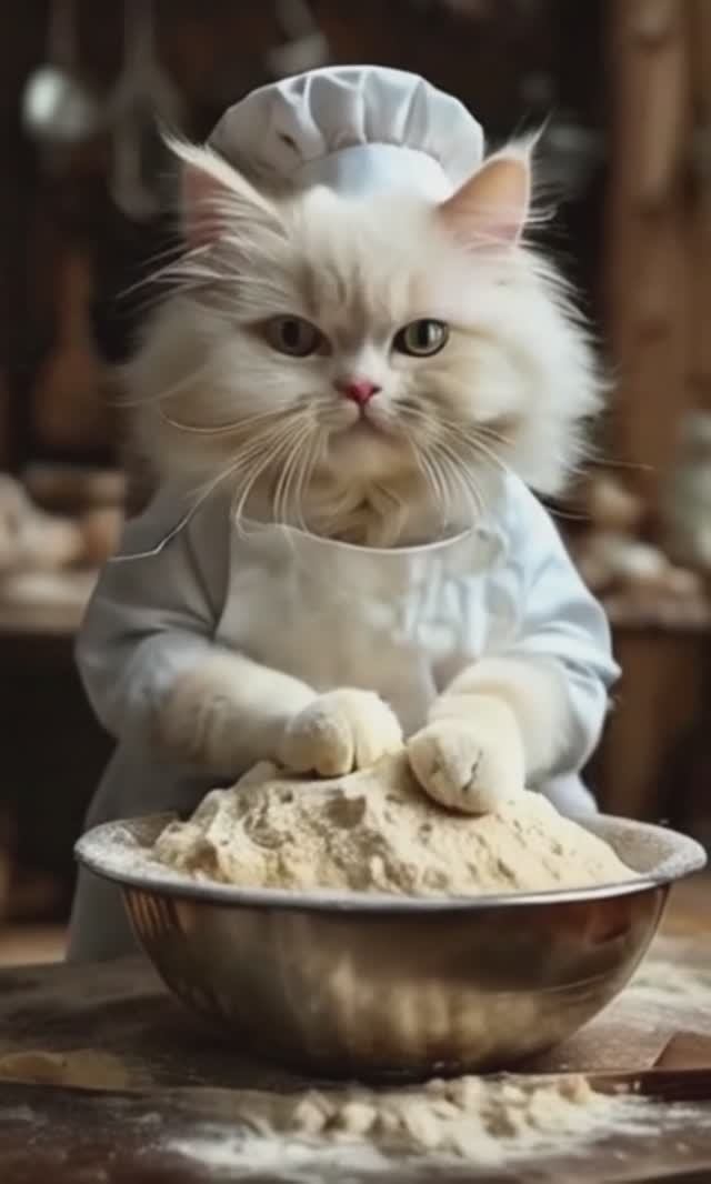 Кот готовится к Новому году!