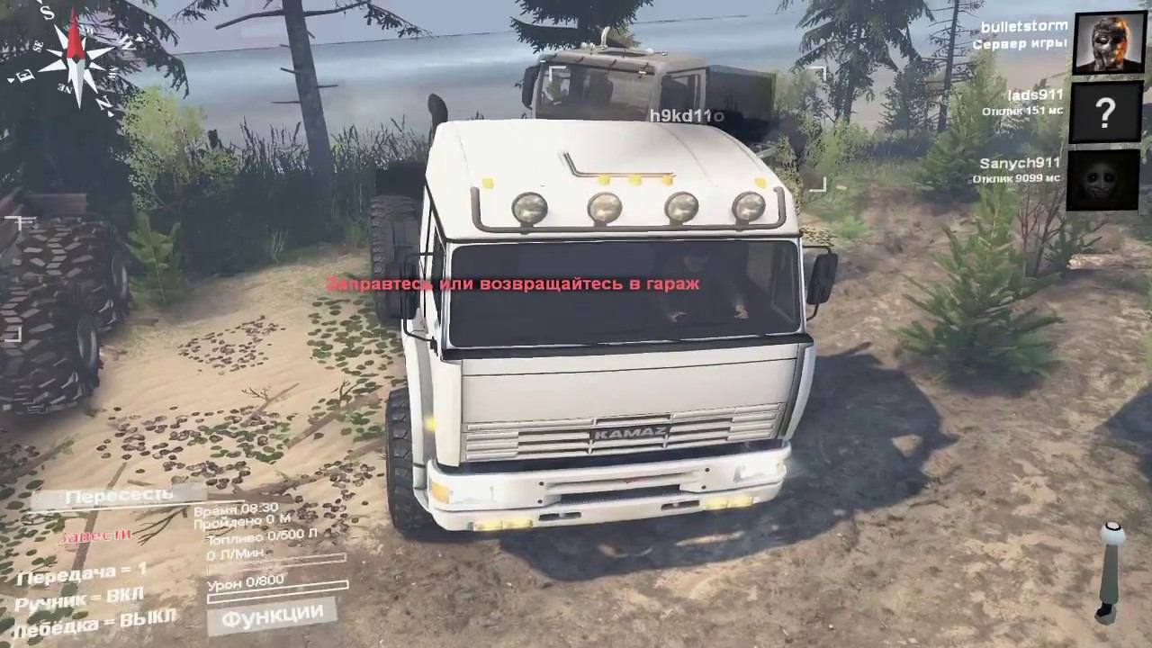 SpinTires - Сила реки: Тяжёлая карта 18+