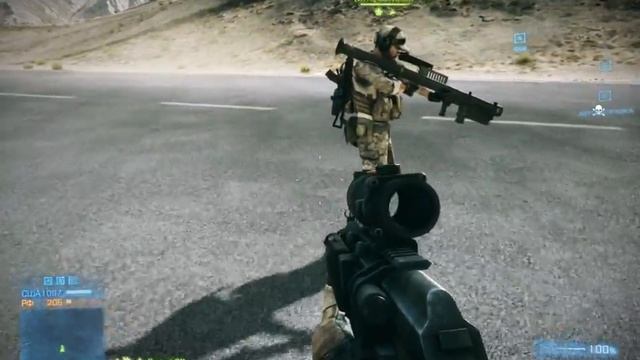 Battlefield 3 - Полёт Саныча)))или хорошо заточенные коньки))