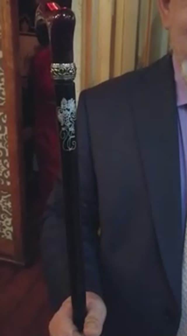 Отзыв на трость Александрия и рисунком-гравировкой птицы Сирин / Мануфактура тростей Востротиных