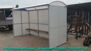 Краткий обзор кабины для курения К-17 (сотовый поликарбонат)
