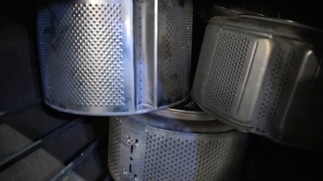 печь для выжигания кабеля, с барабанами от стиральных машин