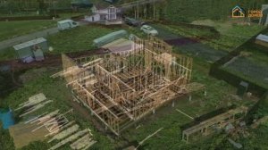 Барнхаус: показываем, как ставится каркас