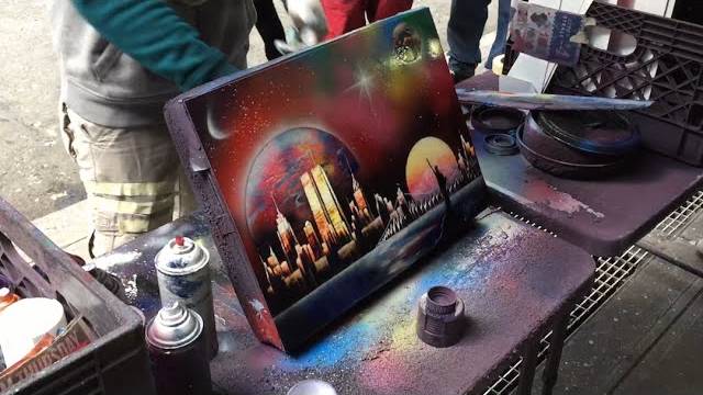 Уличные артисты - Рисунок баллончиками | Street Artist | Speed Spray Painting