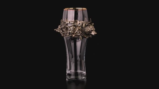 Пивной бокал трофейный Медведь (серия Классик)